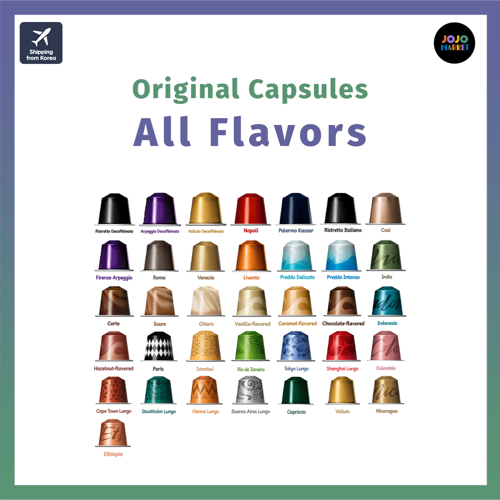Original Capsules All Flavors / 36 Flavors / Shipping from Korea ...