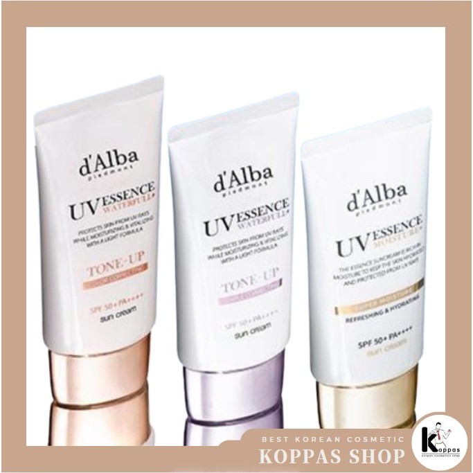 [d'Alba] UV Essence Waterfull Tone-Up Sun Cream SPF50+ PA++++ 3 Types (50ml) | Shopee Malaysia