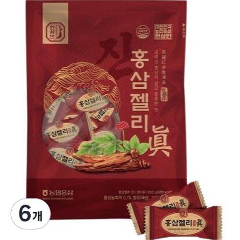 [Hansamin] Premium Korean Red Ginseng Jelly Jin 200g x 6 Packs | Shopee ...