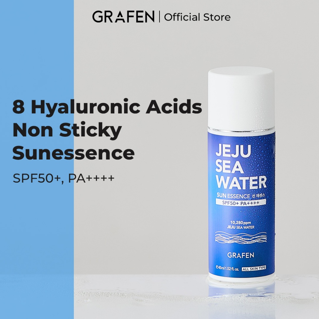 [GRAFEN] Jeju Sea Water Sun Essense 45ml [SPF50+ PA++++, Non-Sticky ...