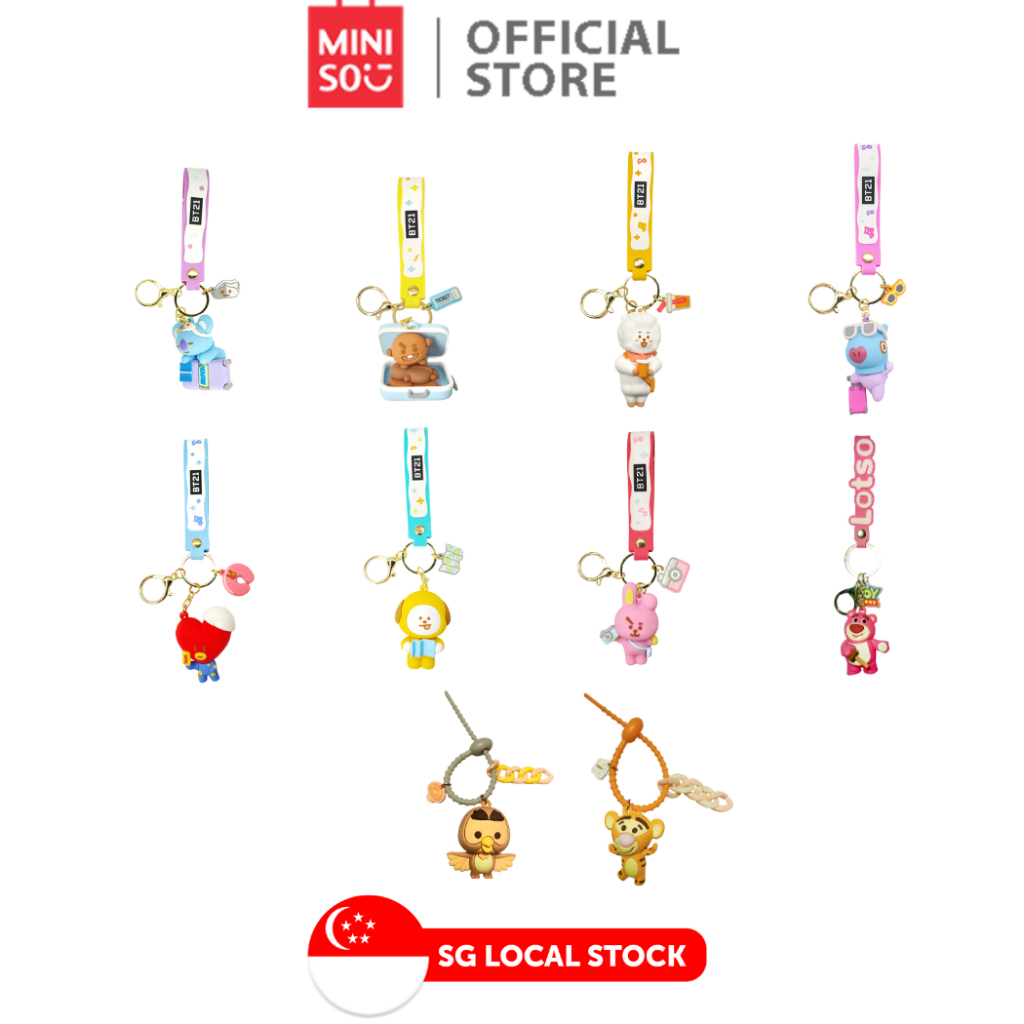 MINISO BT-21 Collection Keychain (KOYA/SHOOKY/RJ/MANG)/Winnie the Pooh ...