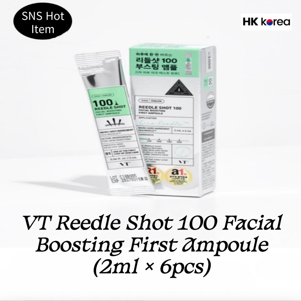 [Daiso K-Beauty]]VT Reedle Shot 100 Facial Boosting First Ampoule (2ml × 6pcs) | Shopee Malaysia