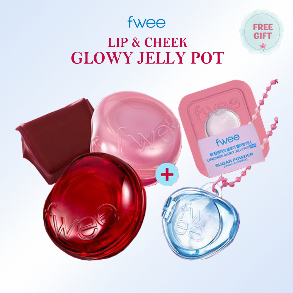 fwee Lip & Cheek Glowy Jelly Pot Keyring Gift Promotion (+Sugar Powder ...
