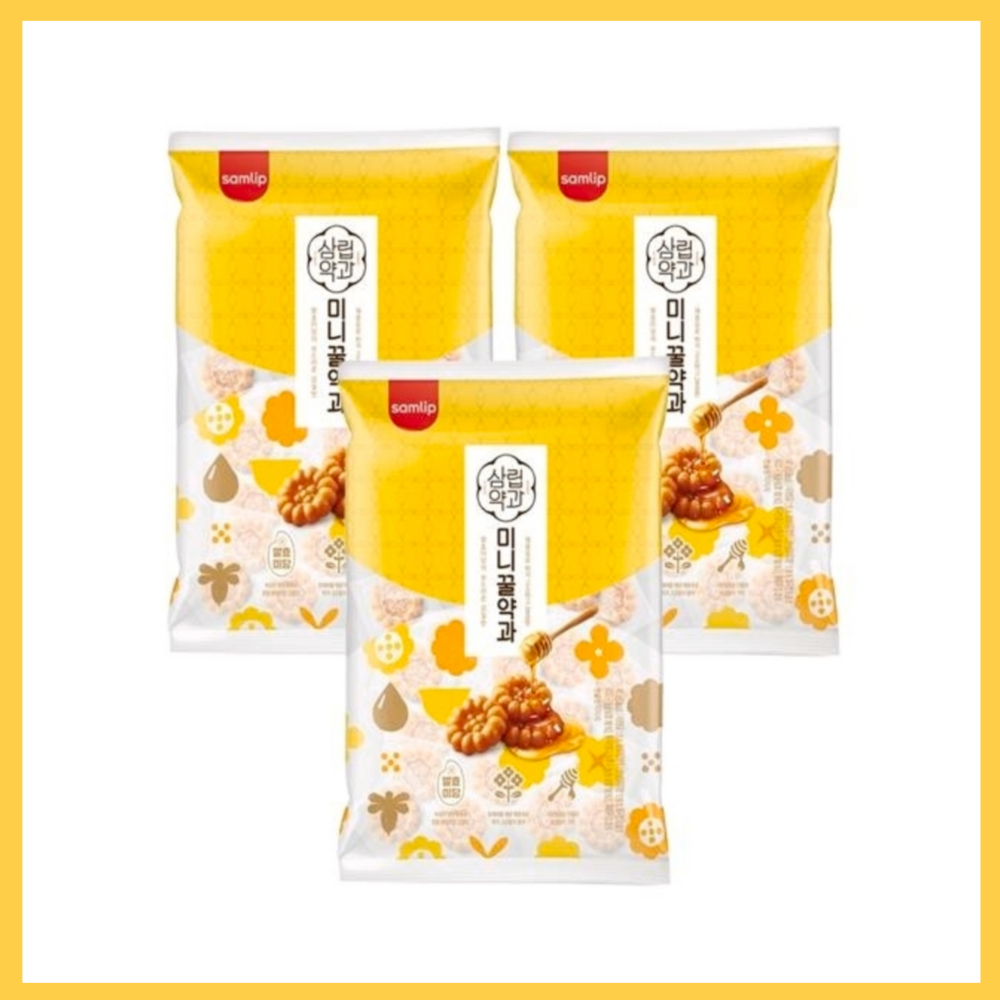 Samlip Mini Honey Yakgwa 140g (Korean traditional sweet cake from flour ...