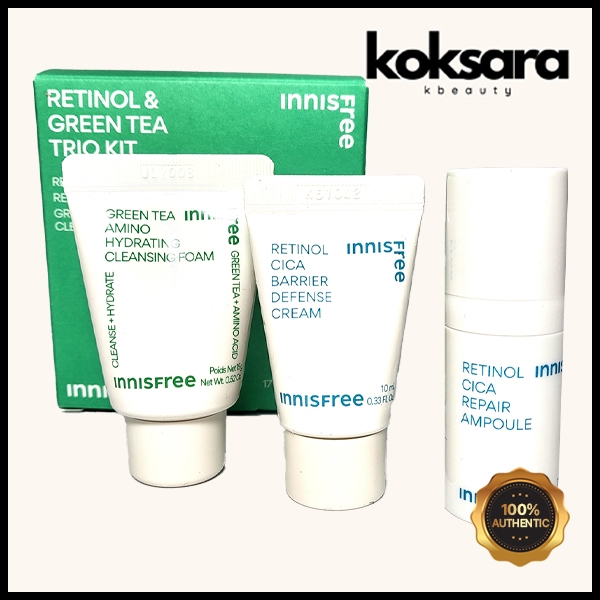 innisfree retinol & green tea trio kit | Shopee Malaysia