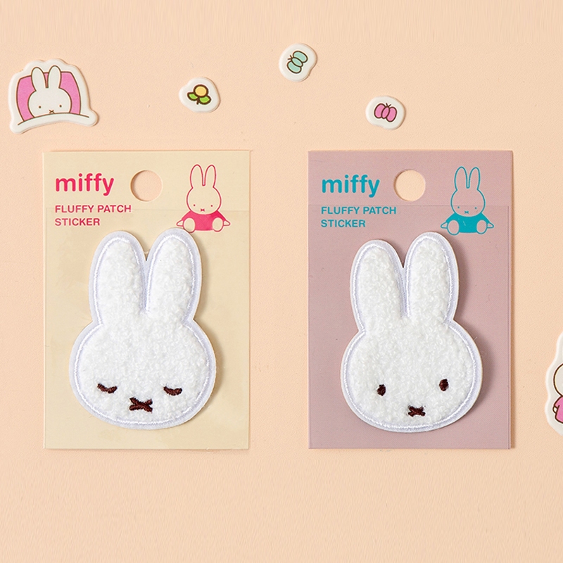 Cute Miffy Soft Fluffy Patch Fabric Sticker Decoration Korean Fashion | Shopee Malaysia