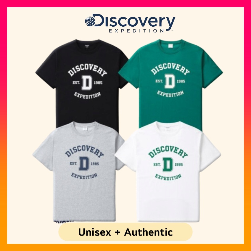 Discovery Expedition Varsity Big Logo Unisex T Shirt (2024New) | Shopee ...