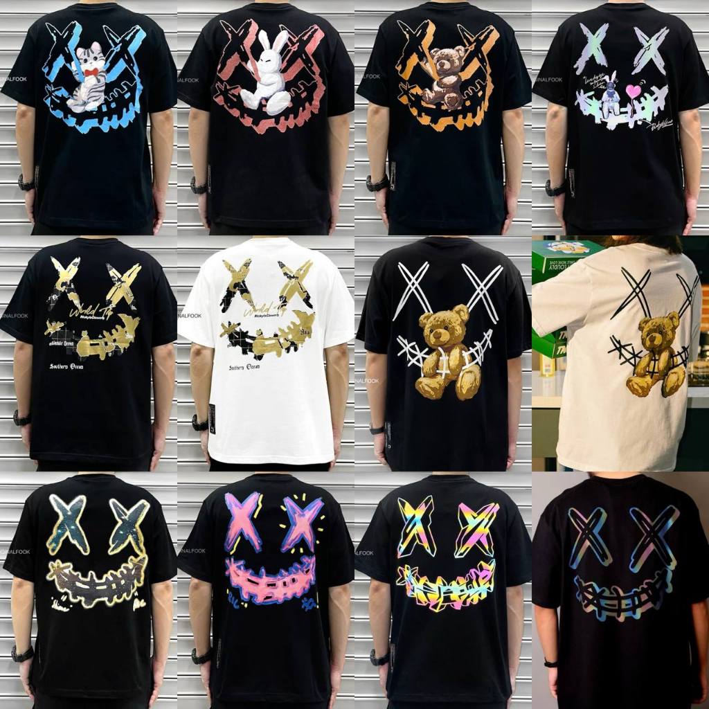 Authentic Rickyisclown RIC Ricky Is Clown Graphic Oversized T-shirts ...