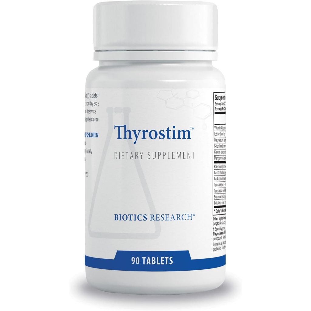 Biotics Research Thyrostim 90 Tablets Endocrine Support, Balance ...