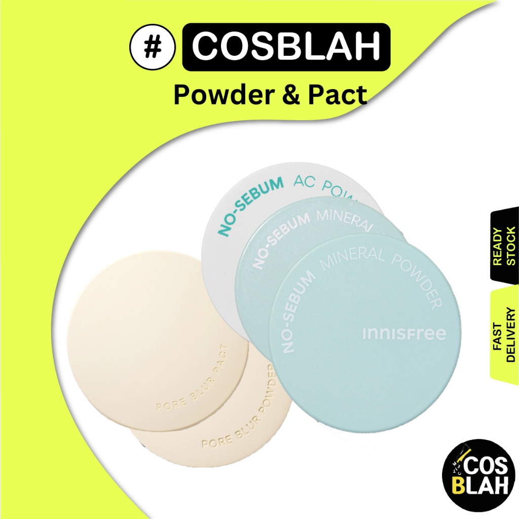 Innisfree Powder & Pact Collection - No Sebum Mineral Powder / AC Power ...