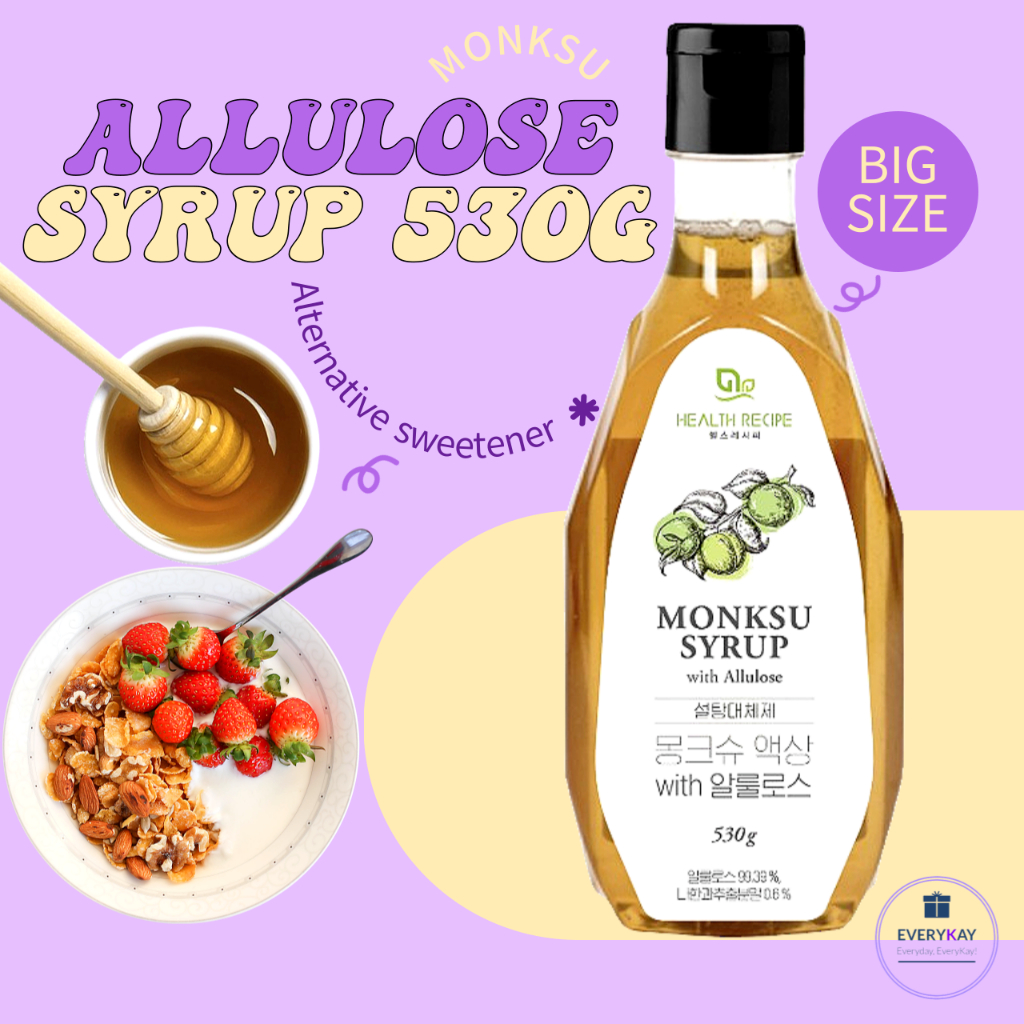 [MONKSU] Allulose Syrup 530g | Zero Sugar Liquid Sweetener | Low ...