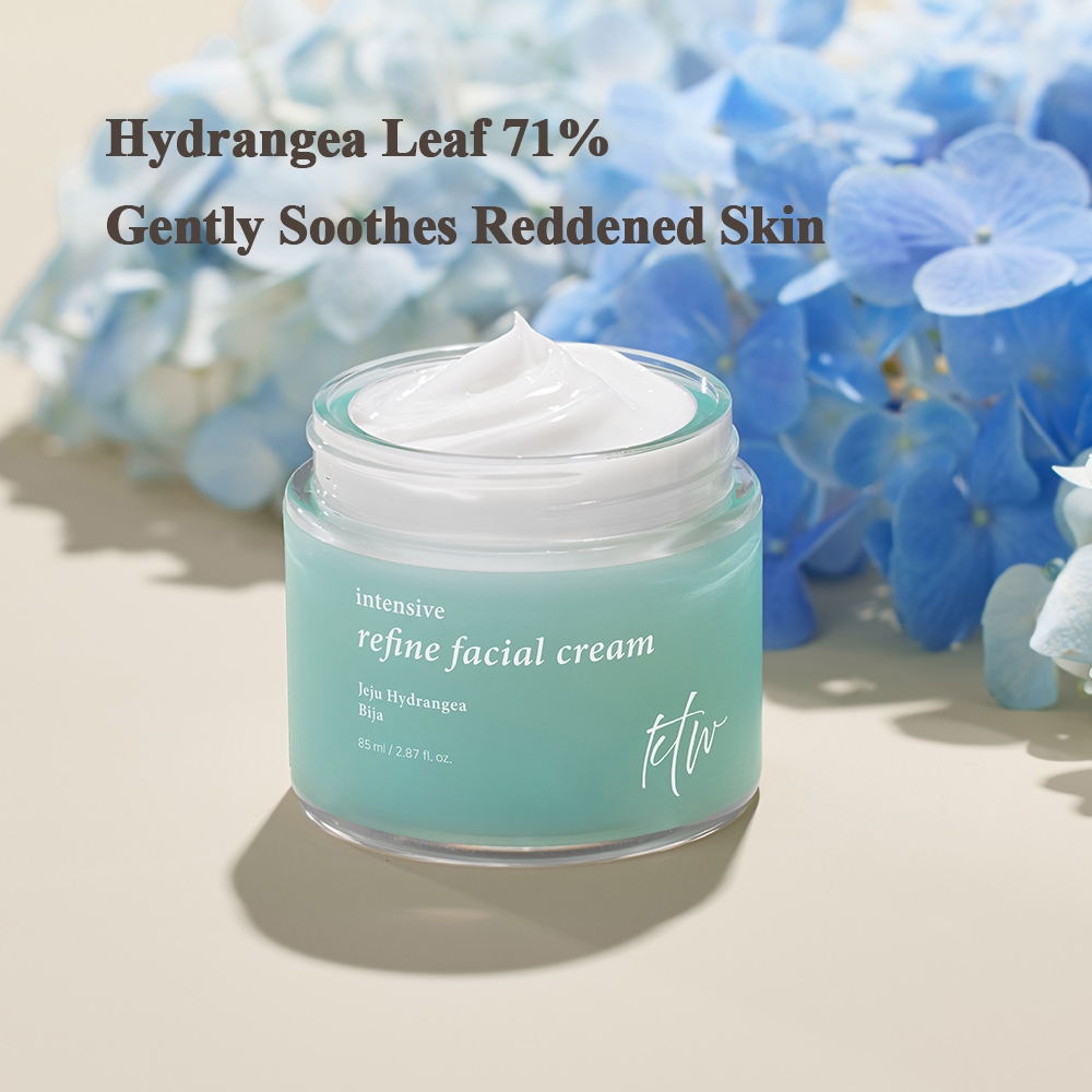 Refine Facial Cream 85ml, 71% Jeju Hydrangea Leaf Extract, Moisturizing ...