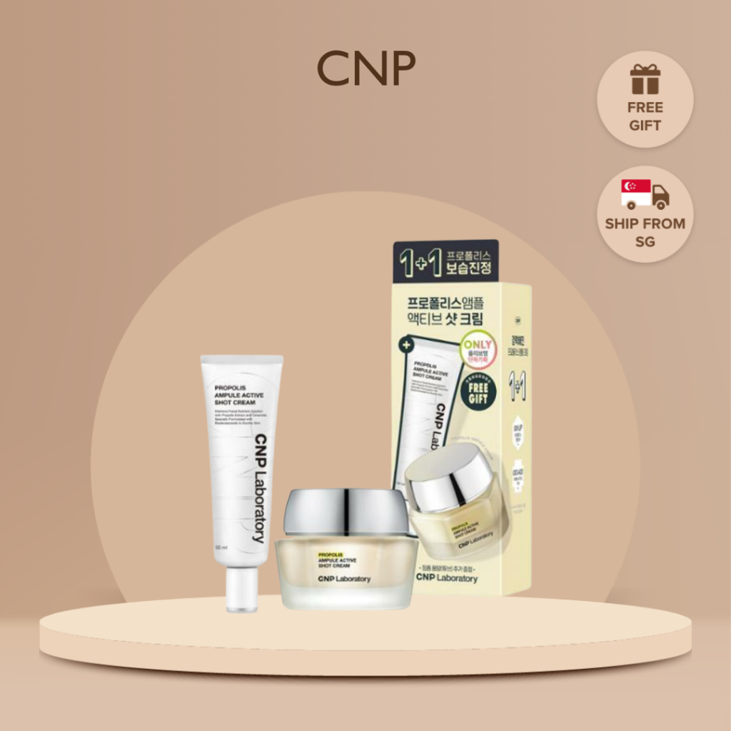 CNP Propolis Ampule Active Shot Cream 1+1 Set (50ml+50ml) | Shopee Malaysia