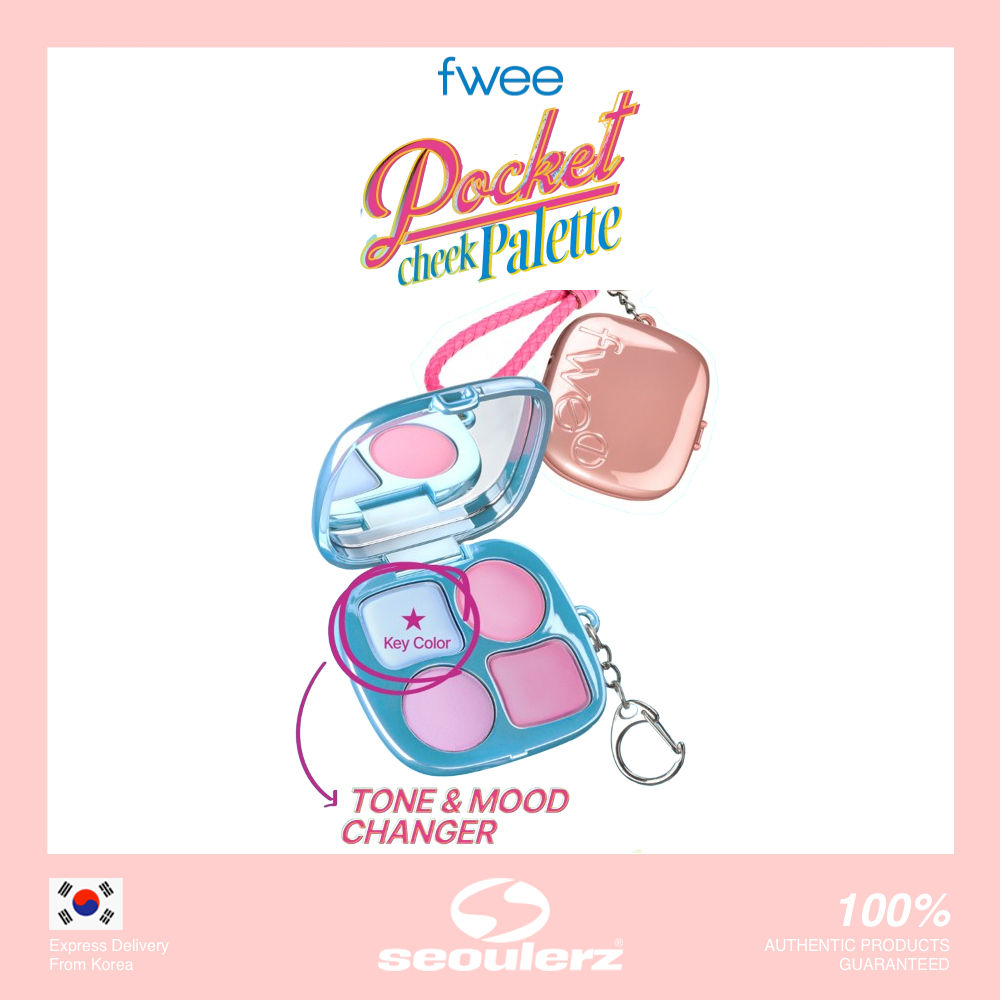 [FWEE] Pocket Cheek Palette 4 Color + Shadow keyring(Random) | Shopee ...