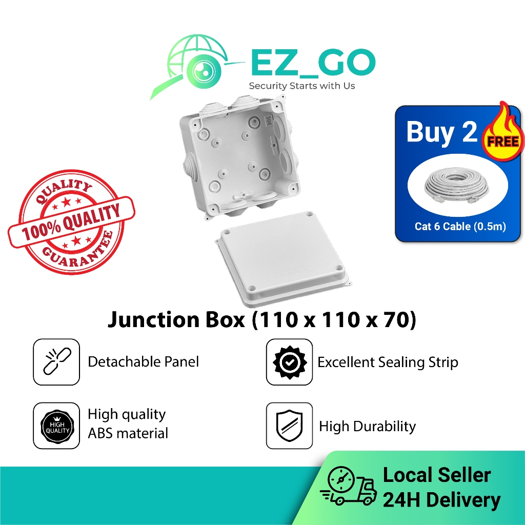 [FREE Cable] Junction Box IP65 Waterproof for CCTV/IP Camera ...
