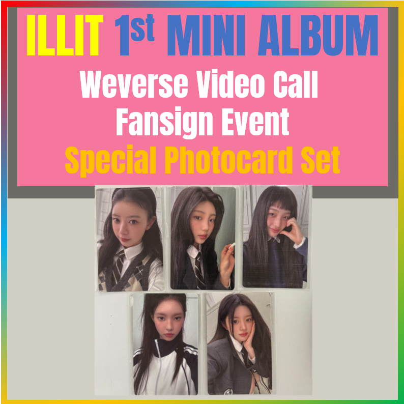 ILLIT Weverse Video Call Fansign Event Special Photocard Set | Shopee ...