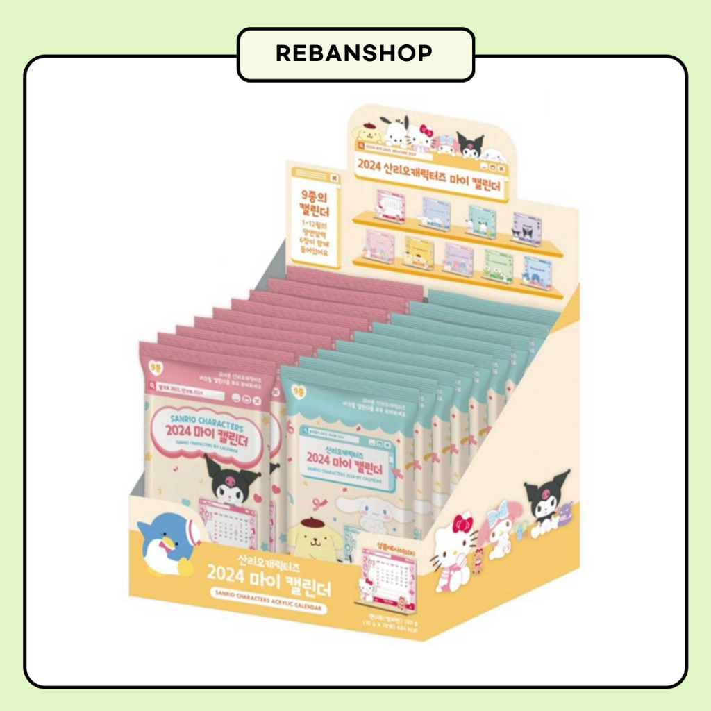 Sanrio Characters 2024 My Calendar with Candy (1 box / 18ea) | Shopee Malaysia