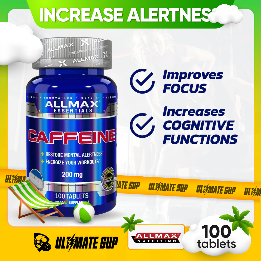 ALLMAX Nutrition, Caffeine , 200 mg, 100 Tablets | Shopee Malaysia