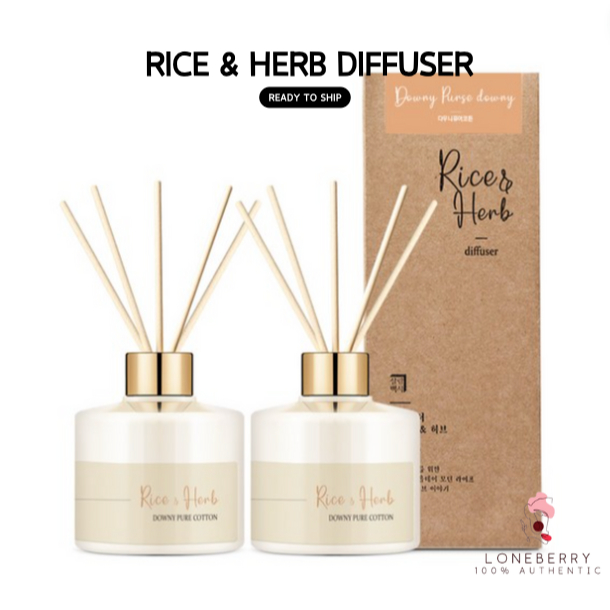 [1+1] Household White Paper Rice & Herb Diffuser 10 Types (200ml) Aroma ...