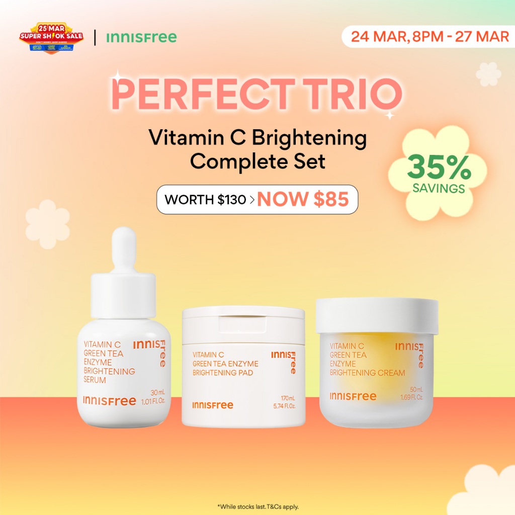 (3.25 Perfect Trio) INNISFREE Vitamin C Brightening Complete Set ...