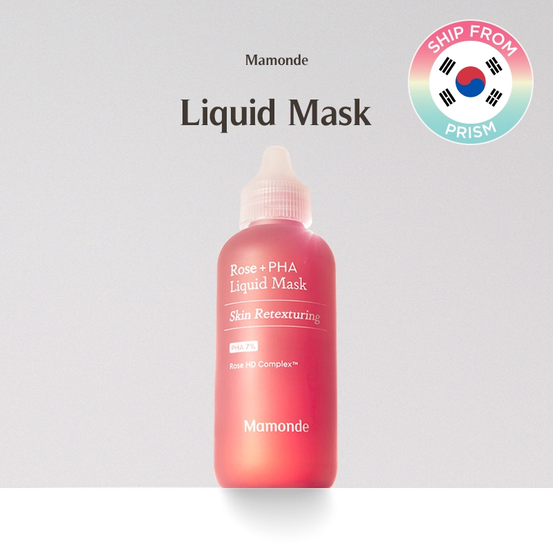 Mamonde Rose Flora Glow Liquid Mask - Skin Retexturing / Exfoliation ...
