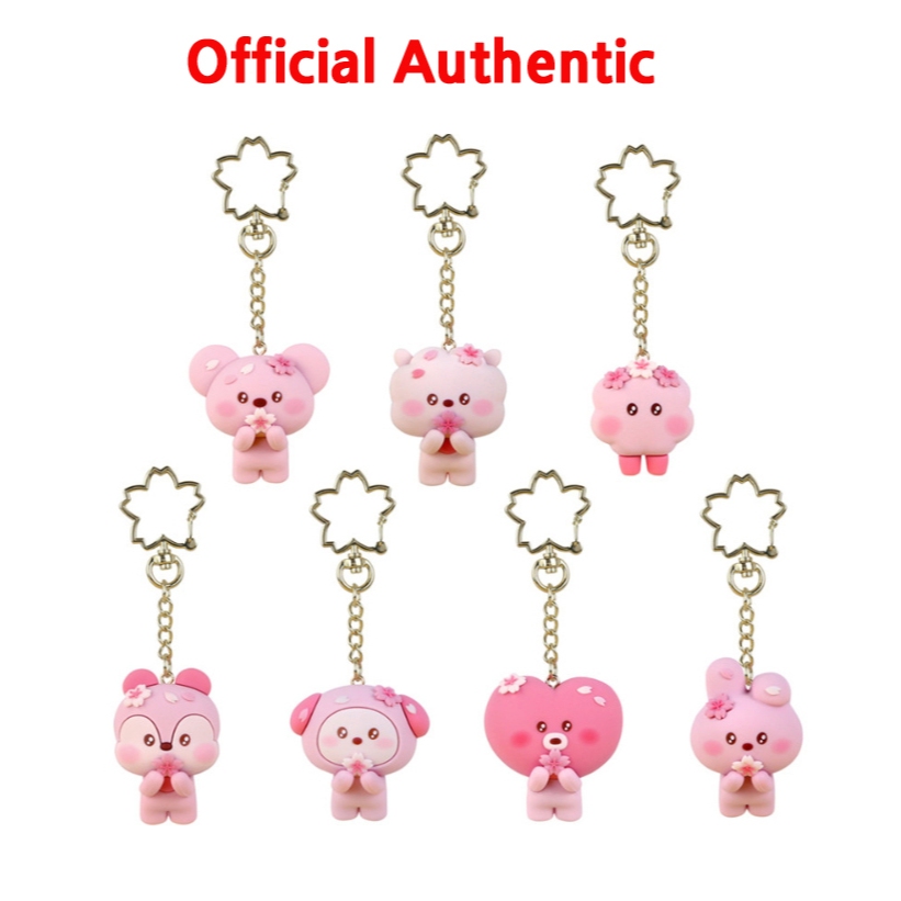 BTS BT21 Official CHERRY BLOSSOM Figure keyring Authentic | Shopee Malaysia