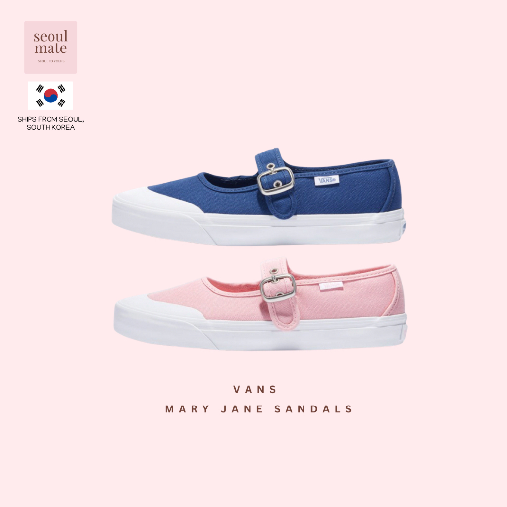 [ from South Korea ] 𝗩𝗔𝗡𝗦 Prep Coral Mary Jane in 2 Colors | Shopee ...