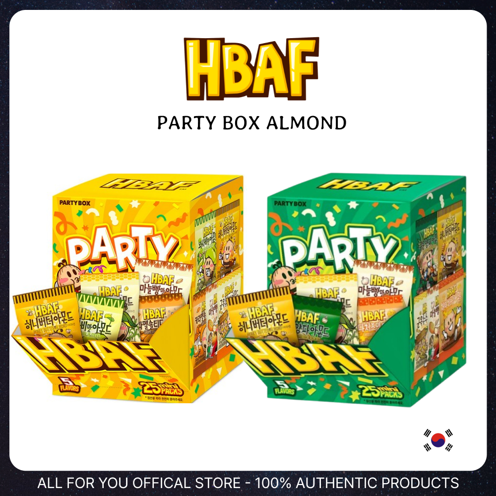 [HBAF] Party Box Mini Almond Set 5 Packs, (5 Flavors, 20g) | Shopee Malaysia