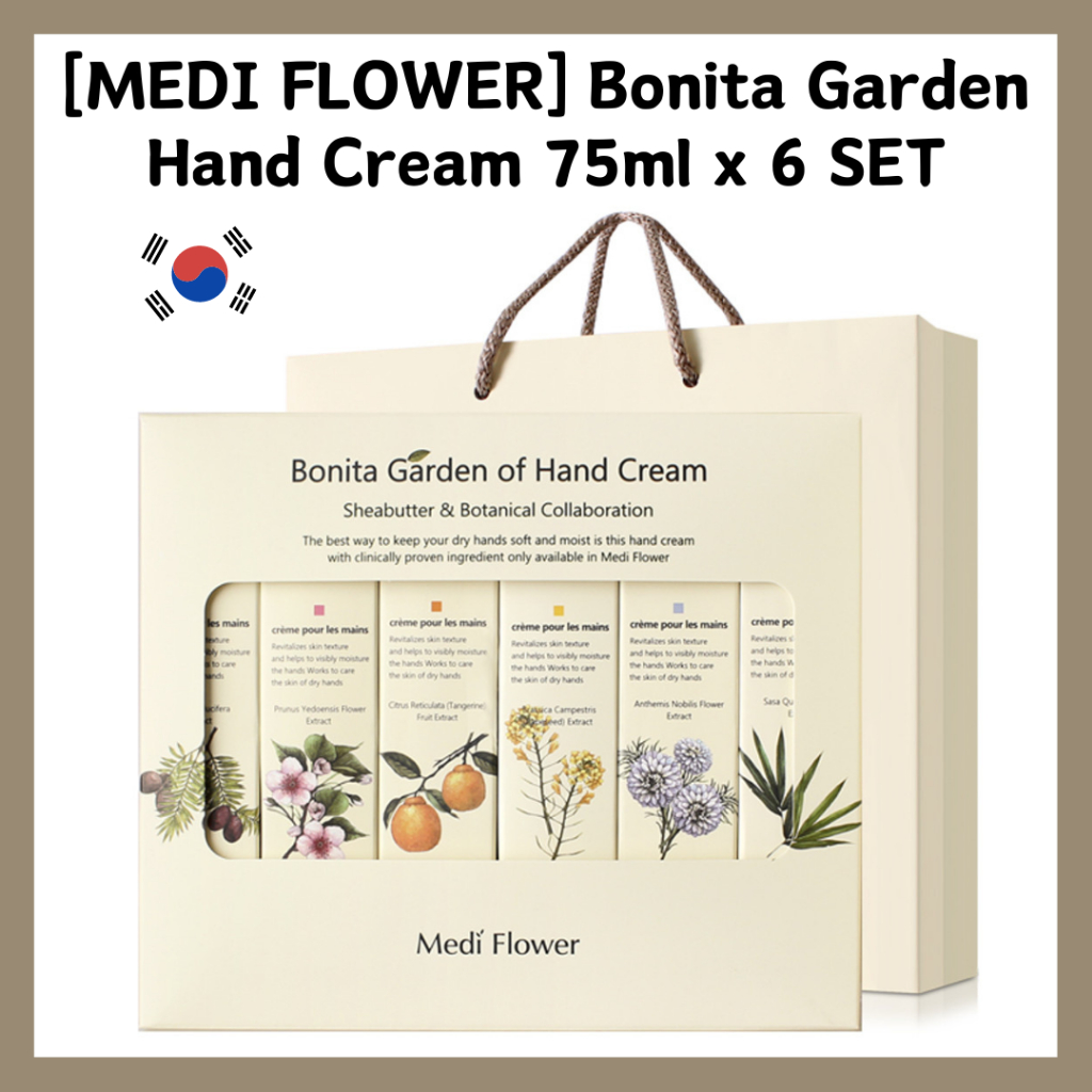 [MEDI FLOWER] Bonita Garden of Hand Cream Set (75ml x 6) / From Korea ...