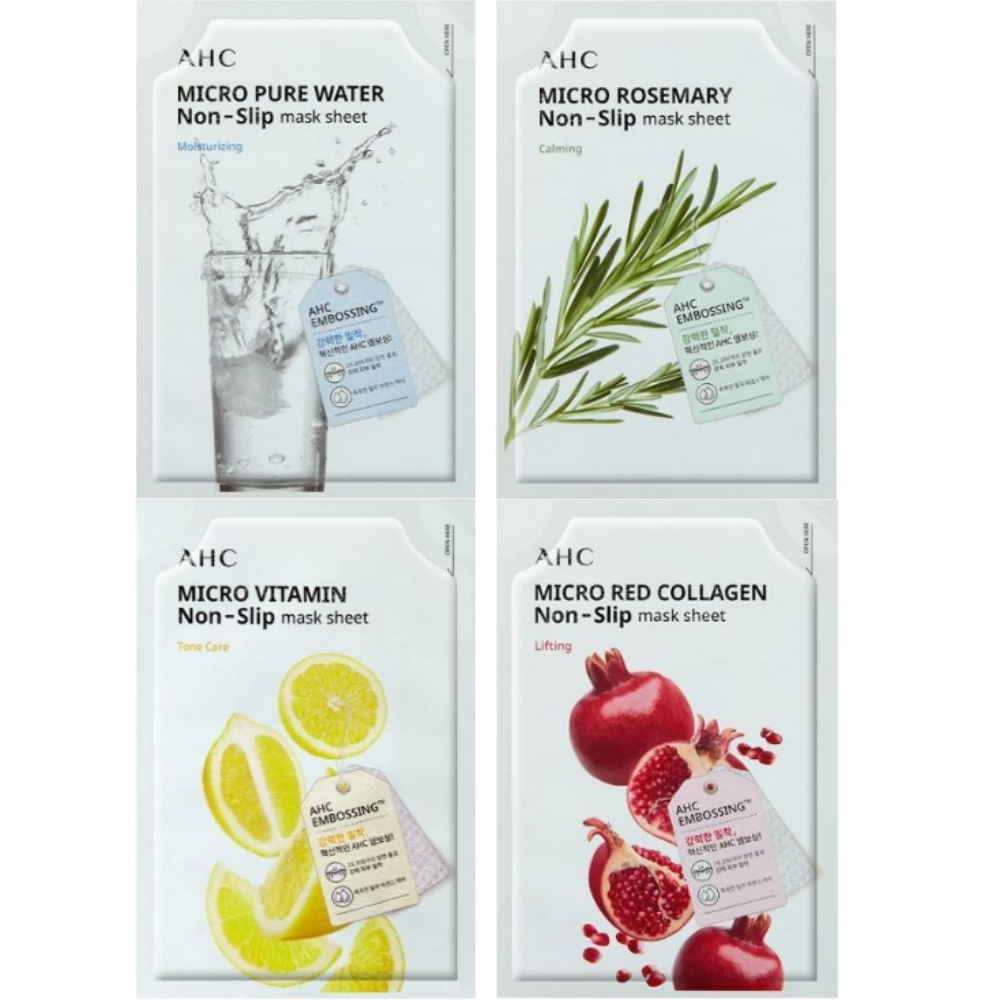 【AHC】 Micro Pure Water Non-Slip Mask Sheet 10 Sheets/ Rosemary Non-Slip ...