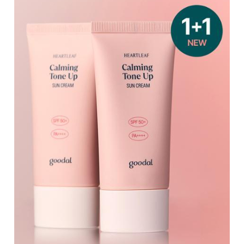 Goodal Heartleaf Calming Tone Up Sun Cream SPF 50+ PA++++ 50ml + 50ml ...