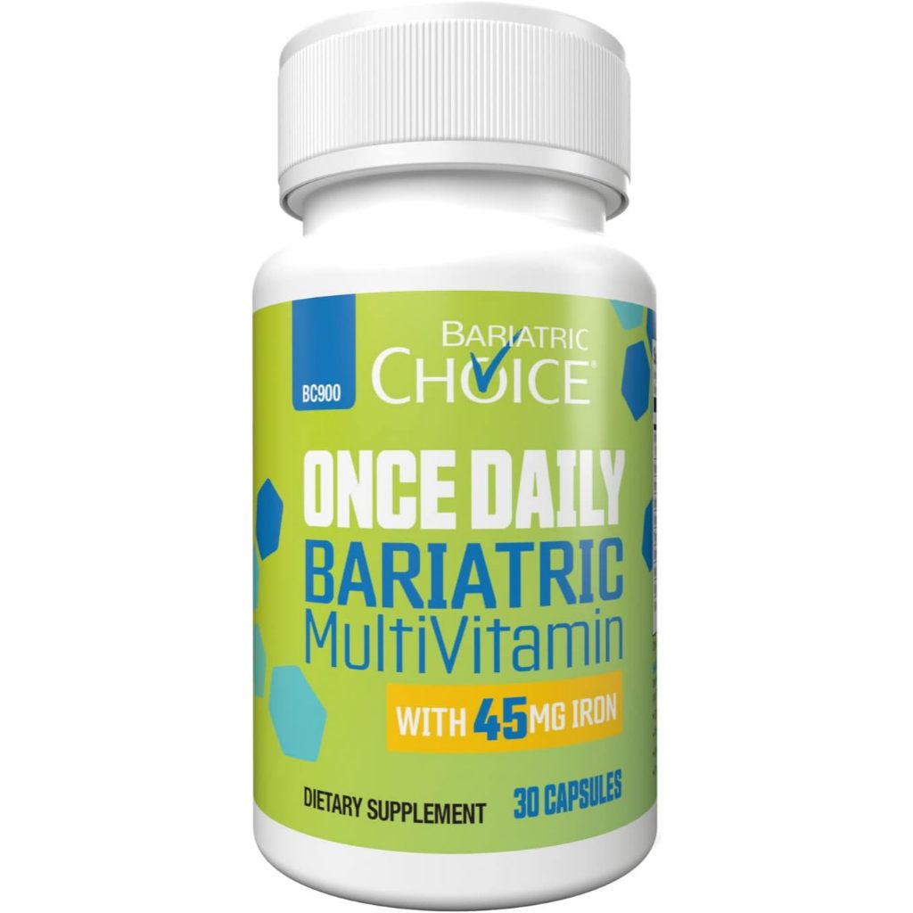Bariatric Choice Once Daily Bariatric Multivitamin 30 Capsule with 45 ...