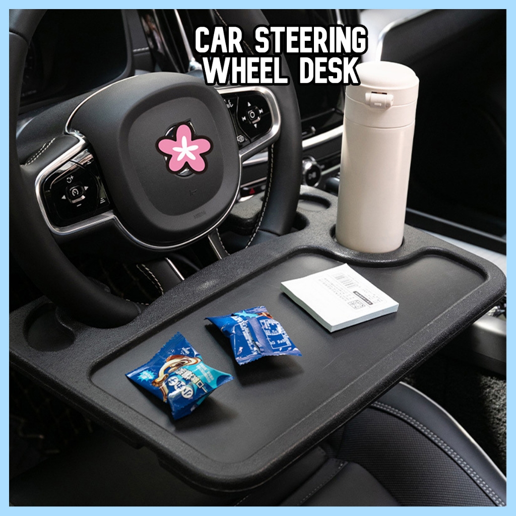 [SG] Car Steering Wheel Desk for Laptop/ Car Steering Dining Tray/ Car ...