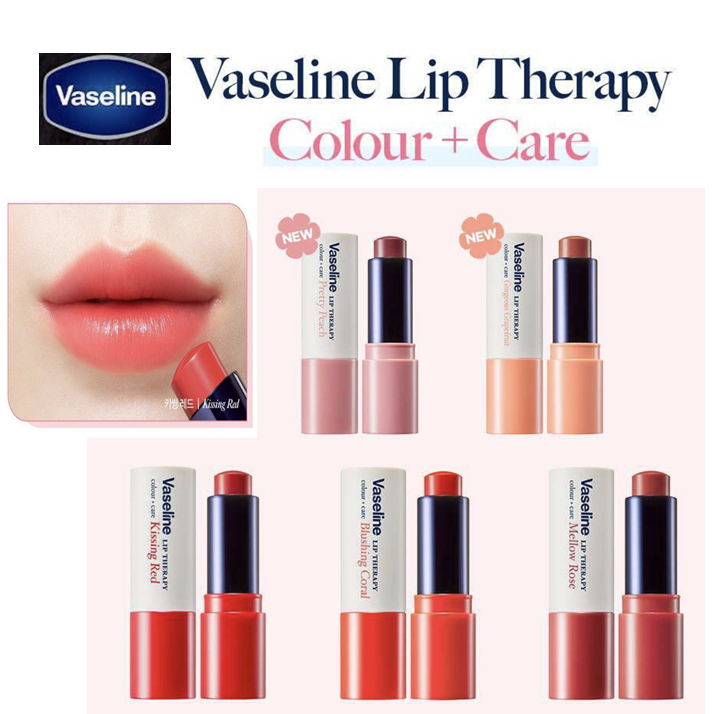 [Vaseline] Lipstick Lip Therapy + Care Lip Balm 5 Colors | Shopee Malaysia