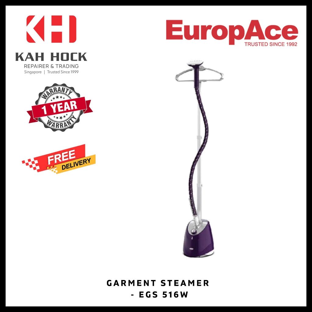 EuropAce EGS 516W : POWERFUL GARMENT STEAMER w DOUBLE INSULATED HOSE ...