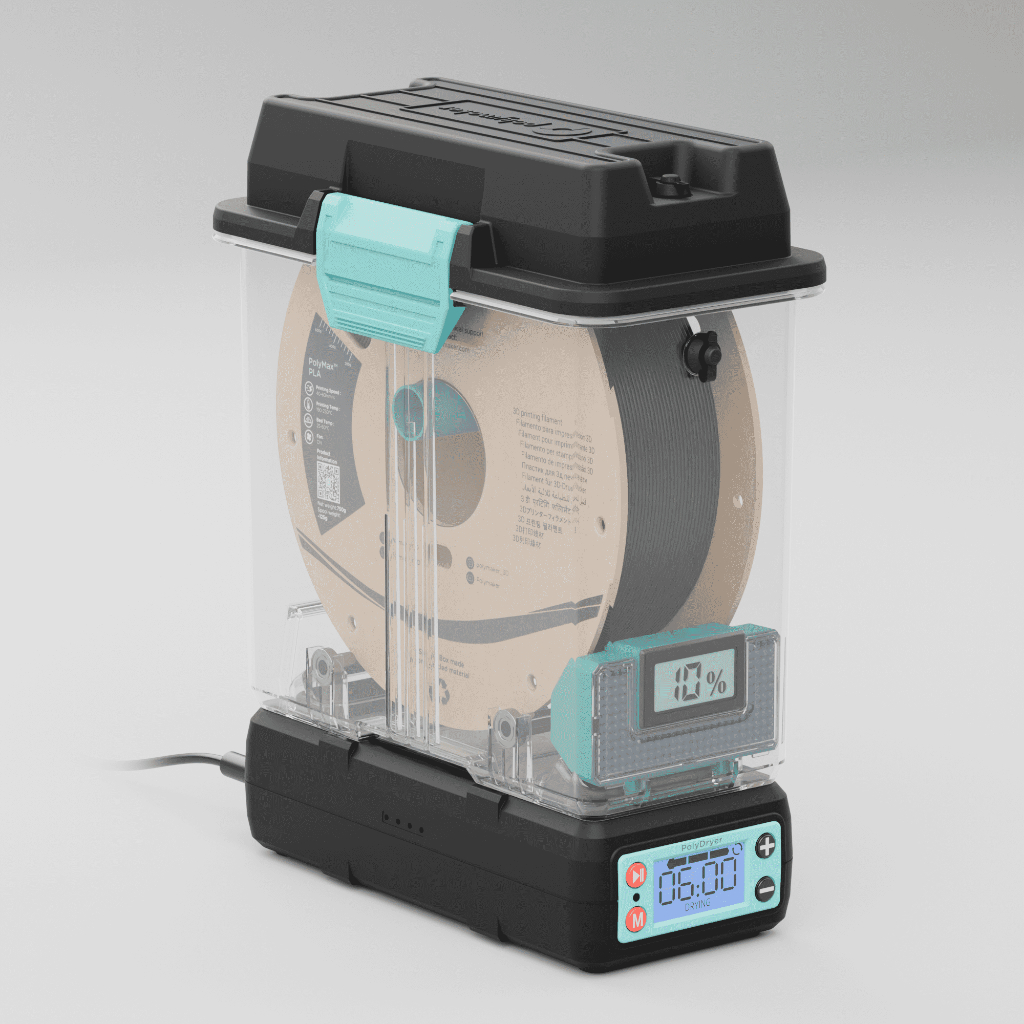 Polymaker PolyDryer Filament Dryer and Filament Storage for FDM/FFF 3D ...