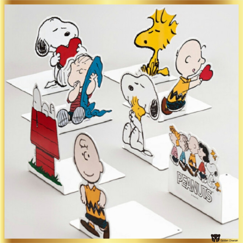 PEANUTS Snoopy Bookend Metal Book Stand 4types | Shopee Malaysia
