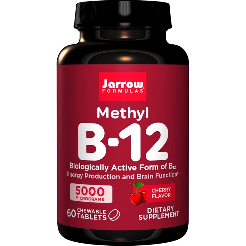 Jarrow Formulas Maximum Strength Methyl B-12 5000 mcg, 60 Cherry ...