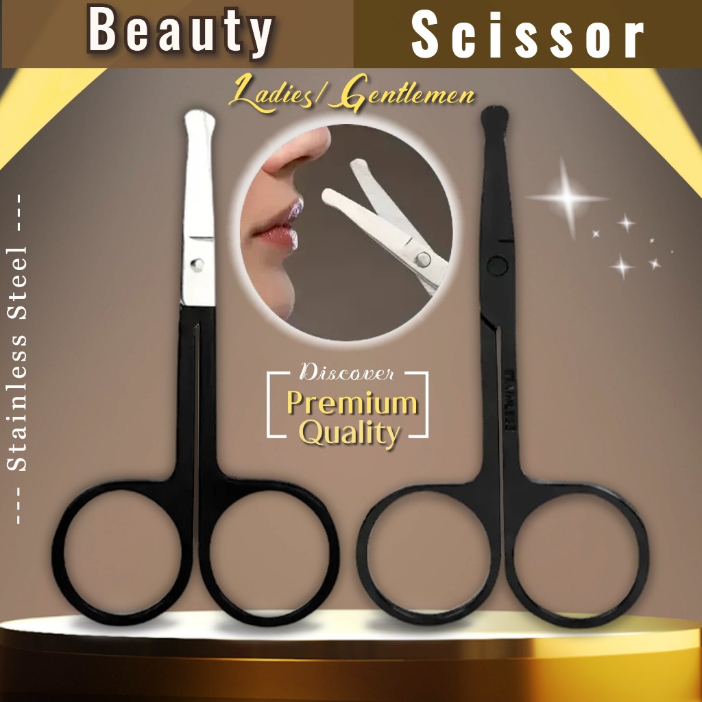 Stainless Steel Fine Hair Beauty Eyebrow Nose Premium Scissor ...