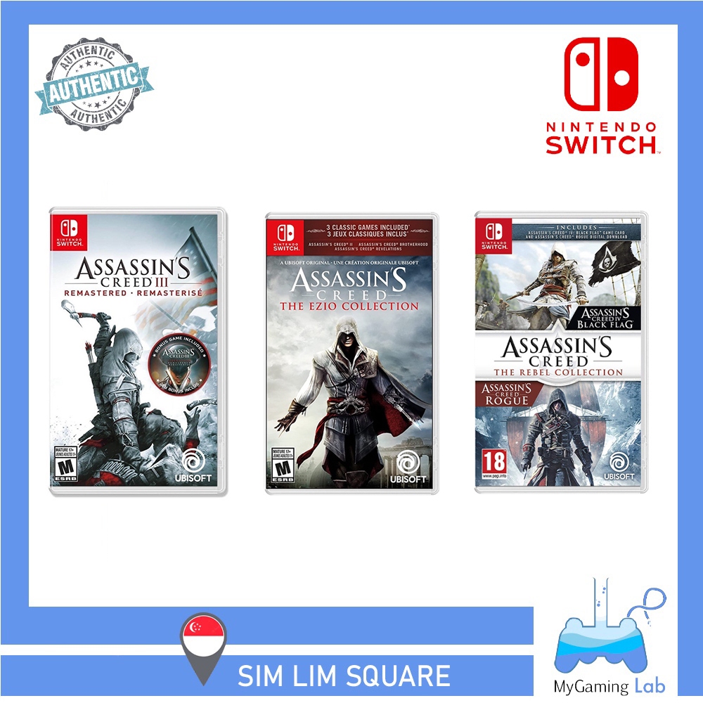 [SG] Nintendo Switch Game Assassin's Creed 3 Remastered / Ezio ...