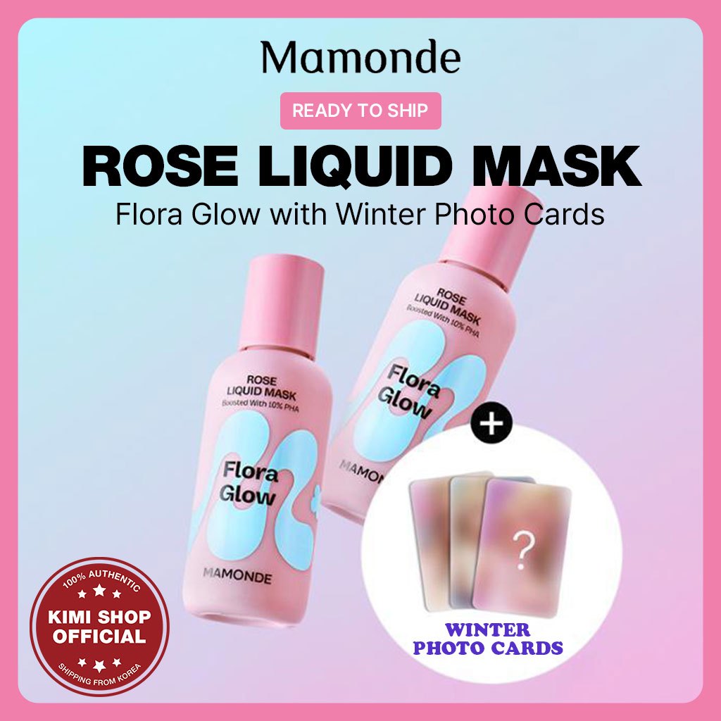 [Mamonde] (Aespa WINTER Photo Card Event) Flora Glow Rose Liquid Mask ...