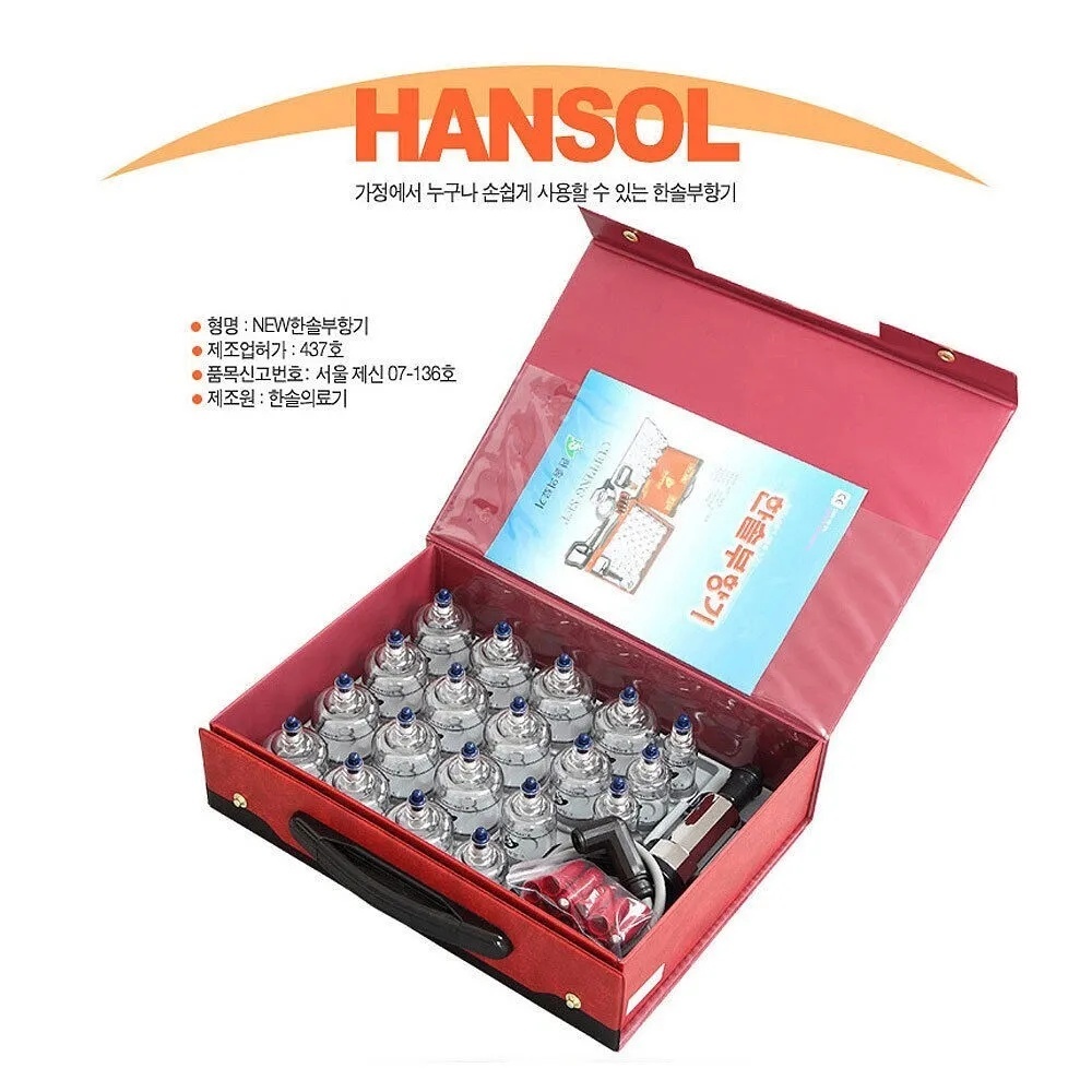 Hansol Buhang Korea 19 Cups Cupping Set Slimming Massage Vacuum Therapy ...