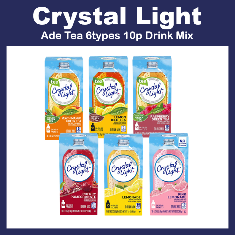 [CrystalLight] Crystal Light Ade 6types 10p Drink Mix Low Calorie Sugar ...