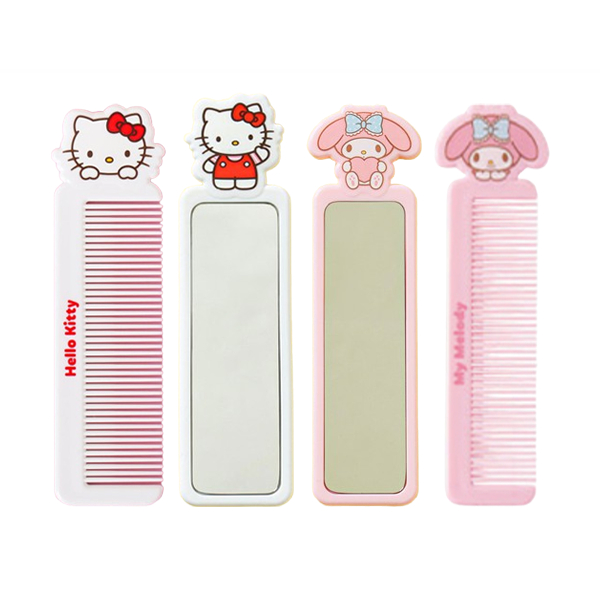 Made in Korea Sanrio Character Stick Comb & Mirror｜Hello Kitty / My ...