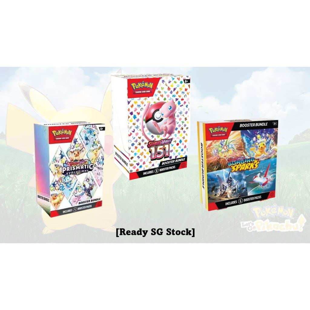 Pokemon TCG Prismatic Evolutions, 151 English & Surging Sparks Booster ...