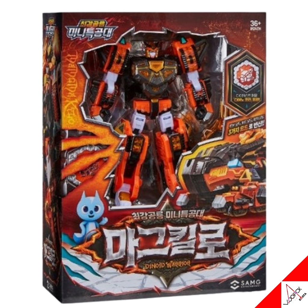 Miniforce Dinoid Warrior MAGMAKYLO Headbot Transformer Robot Toy ...