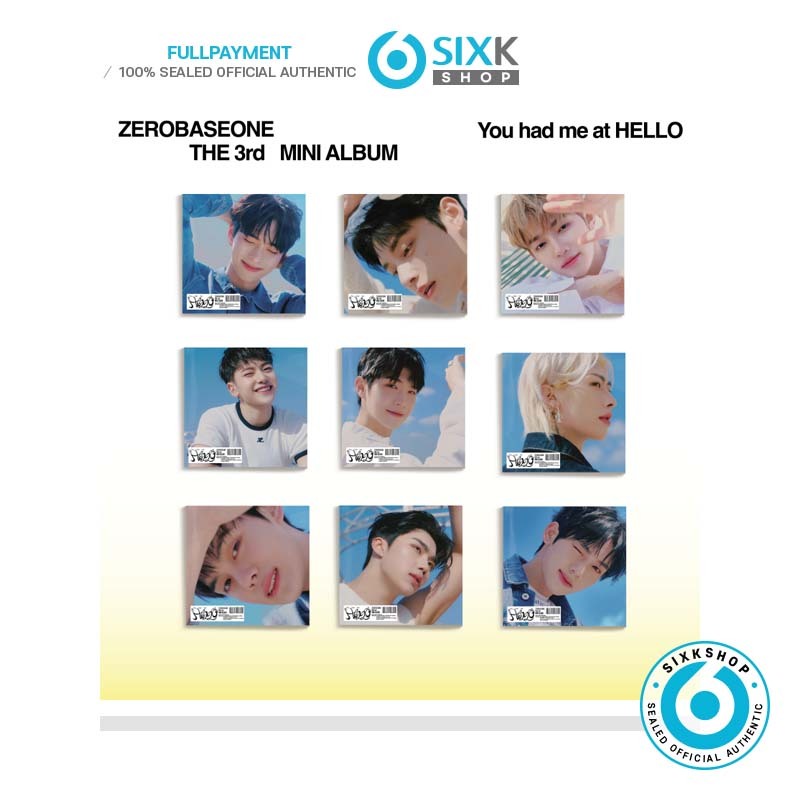 (POB_SET) ZEROBASEONE 3rd Mini Album - You had me at HELLO Digipack ver ...