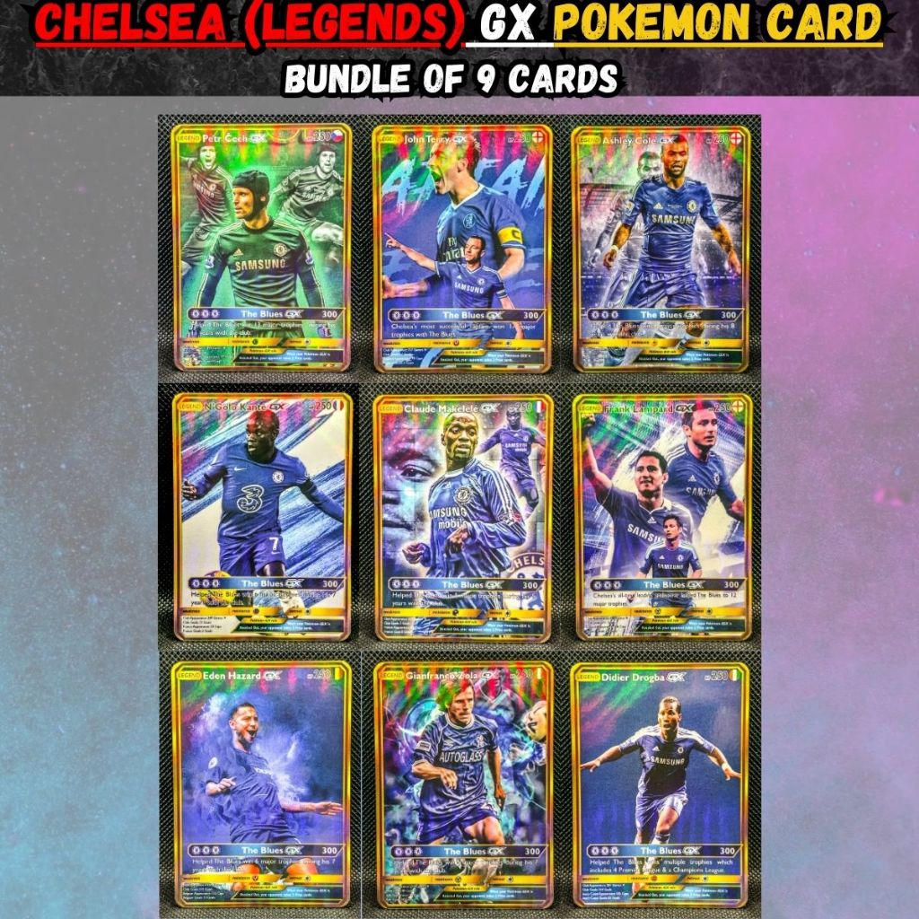 Chelsea (Legends) x Pokemon GX Cards (Bundle of 9 Cards) | Shopee Malaysia