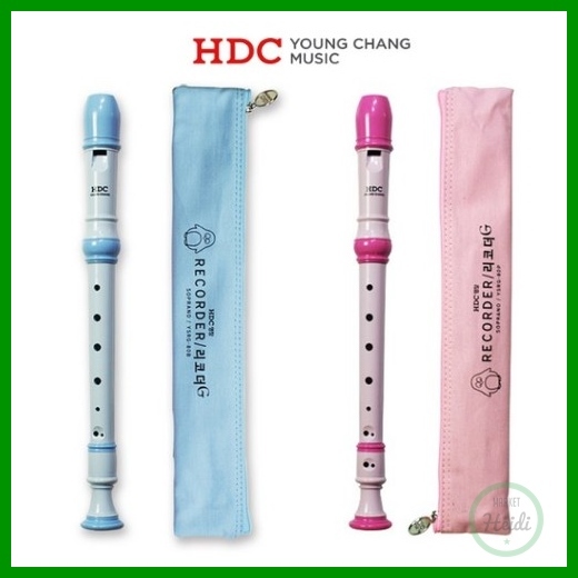 KOREA 🇰🇷 HDC YOUNG CHANG Recorder Flute Soprano German type / Recorder 8-Hole Vertical Flute For ...