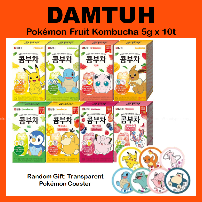 [DAMTUH] Pokemon Fruit Kom bu cha 5g x 10T KOMBUCHA | Shopee Malaysia